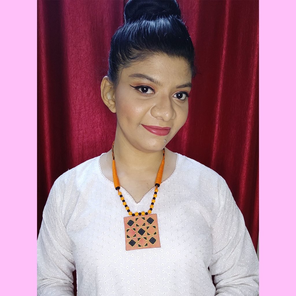 Chiti Necklace-Fabric Handmade Jewellery-by Rashmi's Art-RA014 - Equal ...